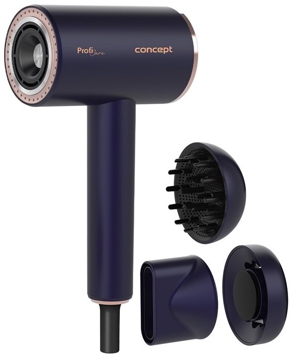 Fén Concept VV8100 BLDC PROFI Care modrý/zlatý | NAY