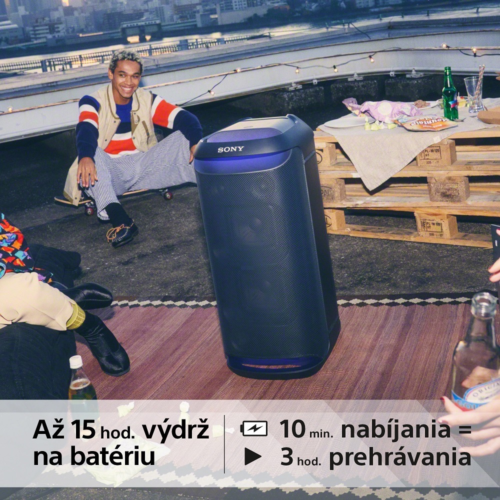 Párty reproduktor Sony SRS-XV800 (SRSXV800B.CEL) čierny - rozbalený… | NAY